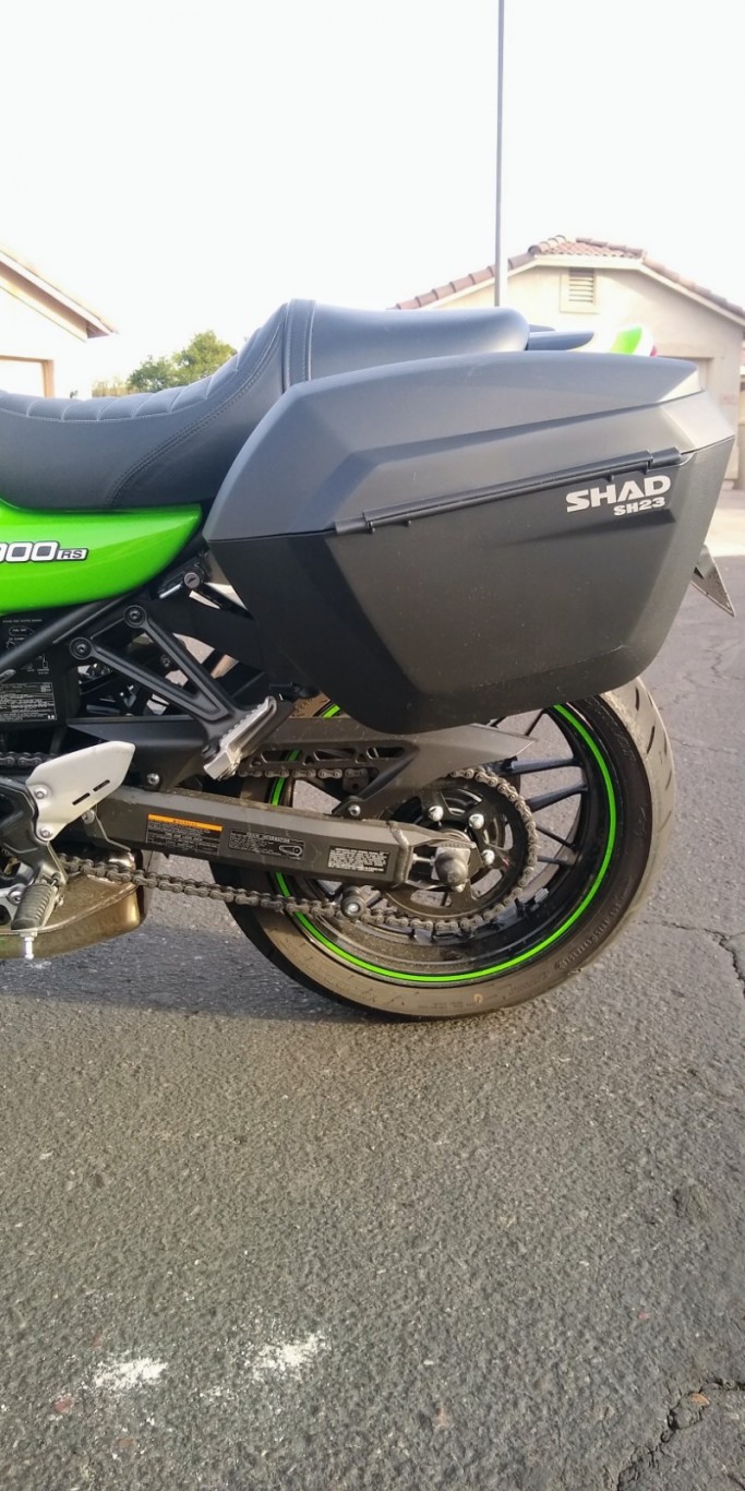 Z900RS Cafe with SHAD SH23 side cases - Modifications, Accessories, and ...